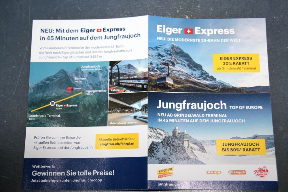 COOP EIGER Express / JUNGFRAUJOCH (Neu (gemäss Beschreibung)) in Safnern für CHF 4 – mit ...