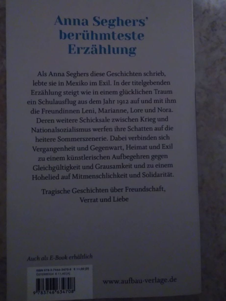 Anna Seghers - Der Ausflug der toten Mädchen Erzählungen (Gebraucht) in ...