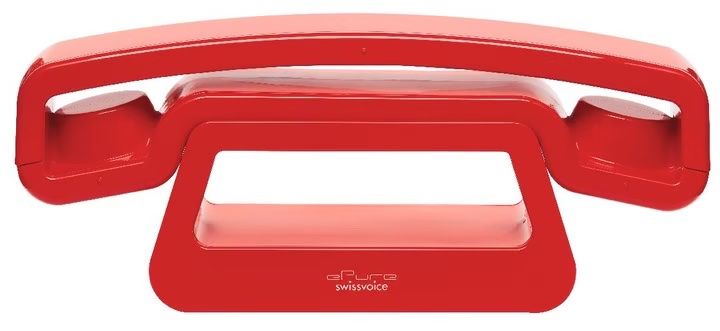 Telefon Kabellos Festnetz Retro Rot Swissvoice ePure | Kaufen auf Ricardo