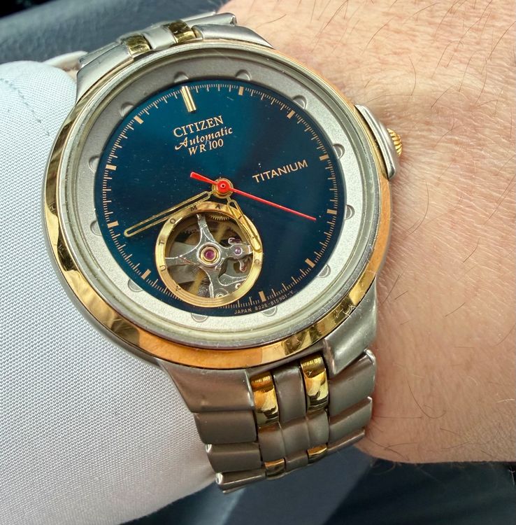 CITIZEN AUTOMATIC VR100 OPEN HEART TITANIUM HERREN UHR (Gebraucht) in ...