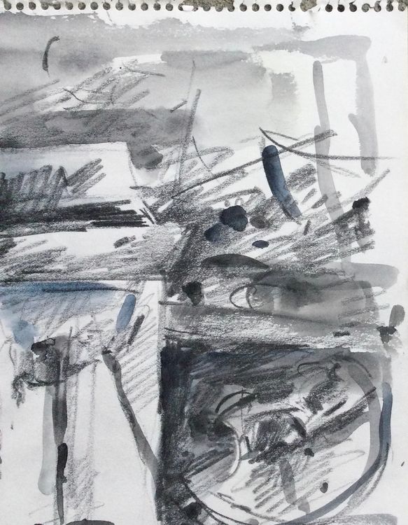 Abstrakte Mischtechnik Zeichnung Unleserlich Signiert (Gebraucht) in Root für CHF 5 – mit ...