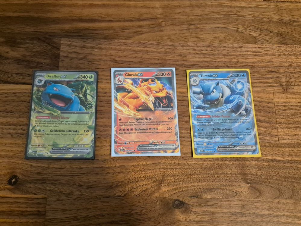 Turtok ex, Glurak ex, Bisaflor ex (Mew 151) | Kaufen auf Ricardo Turtok ex, Glurak ex, Bisaflor ex (Mew 151) | Kaufen auf Ricardo