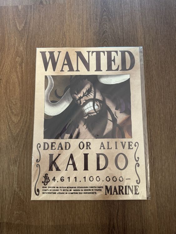 One Piece Wanted Poster - Kaido - Neu & Original! (Neu und ...