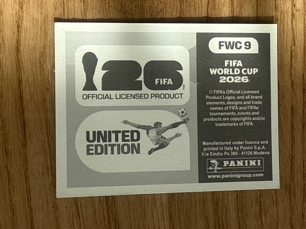 Panini FIFA World Cup 2026 Sticker: Italy 1934- FWC 9 (D'occasion) à ...