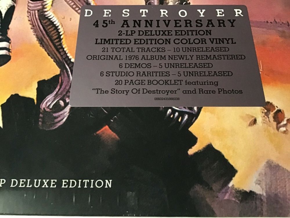 KISS Destroyer Album LP 45th Color Vinyl - VERSCHWEISST (Neu und ...