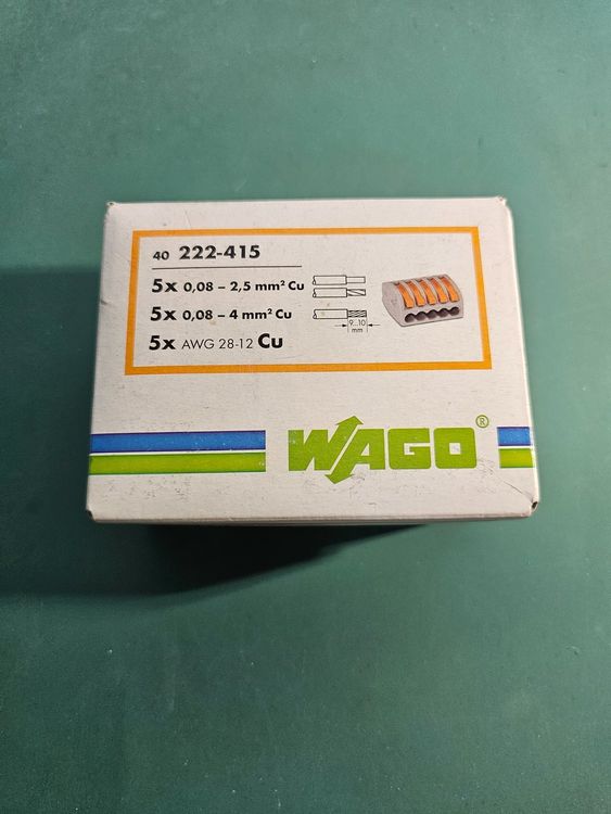 36 WAGO-Verbindungsklemmen 5L WAGO 222-415 NEU | Kaufen auf Ricardo