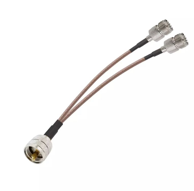 Amateurfunk Splitter RG 316 Koaxkabel 50 cm (Neu und originalverpackt ...