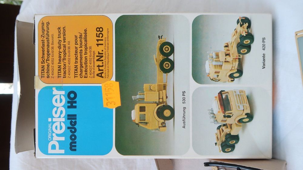 Preiser MB TITAN Schwerlastzugmaschine | Kaufen auf Ricardo