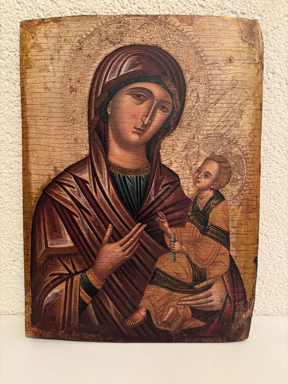 Antike Ikone Madonna mit Kind (Gebraucht) in Bern für CHF 12 – mit Lieferung auf Ricardo kaufen