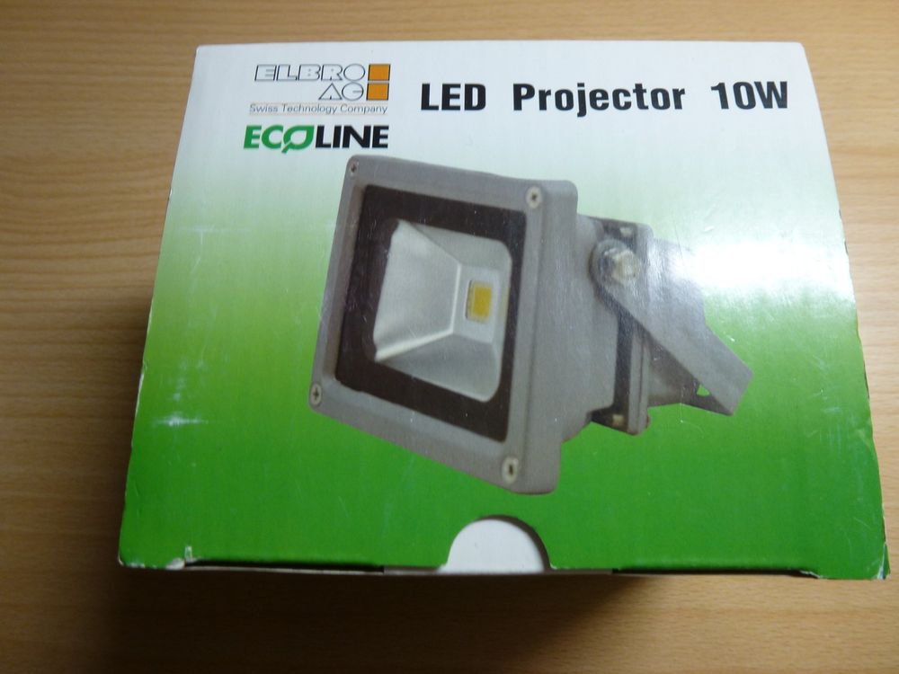 LED Scheinwerfer 10W grau mit Kabel (Neu (gemäss Beschreibung)) in ...