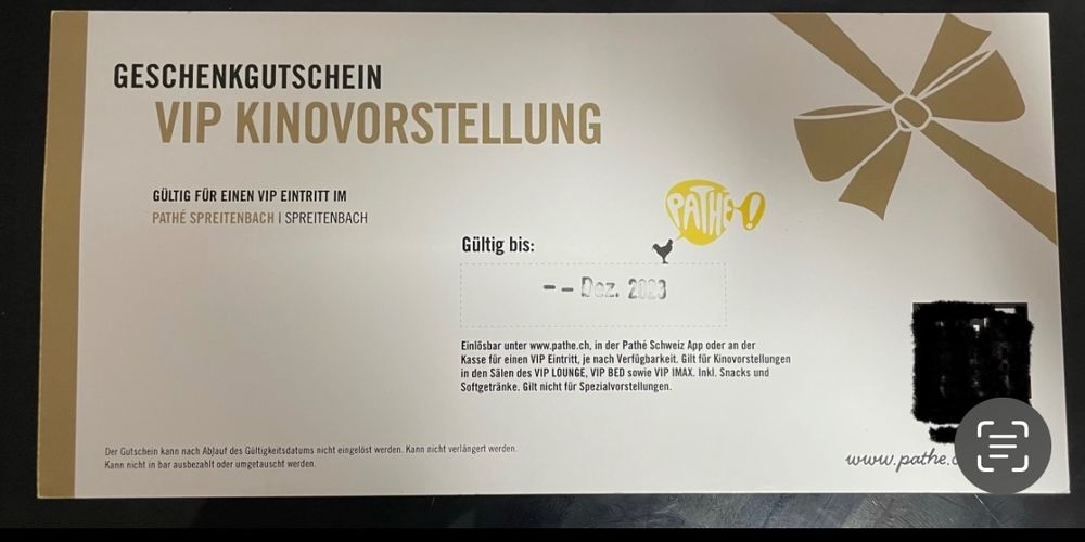 VIP Kinovorstellung - Pathé Spreitenbach | zum halben Preis! | Kaufen ...