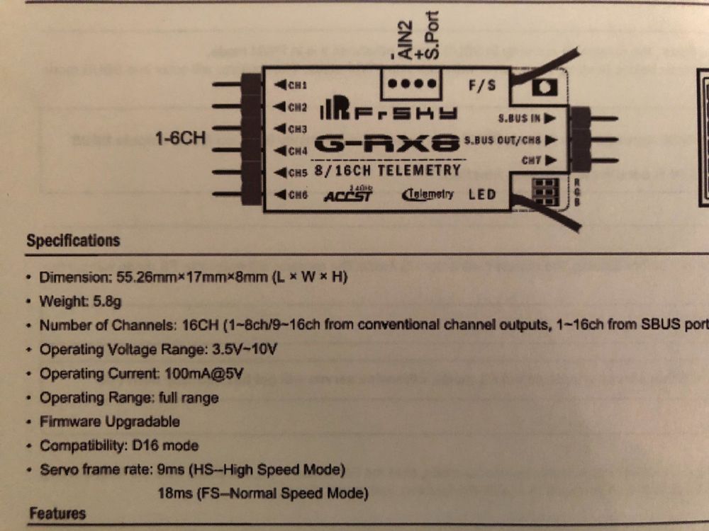 FrSky G-RX8 Empfänger mit Vario (Neu (gemäss Beschreibung)) in Reinach ...