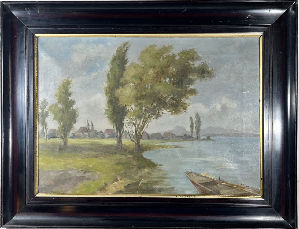 Heinrich Schmidt-Pecht (1854-1945) Grosse Landschaft Gemälde (Gebraucht ...