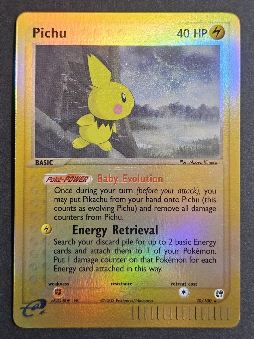 Pokemon Pichu 20/100 - Rev.-Holo - EX Sandstorm (EN) (Gebraucht) in ...