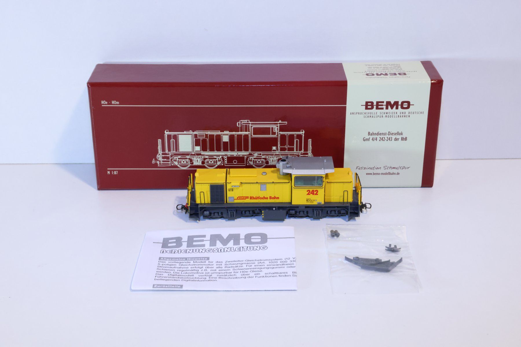 RhB Gmf 4/4 242 Bemo 1289 102 H0m - lesen! (Neu (gemäss Beschreibung ...