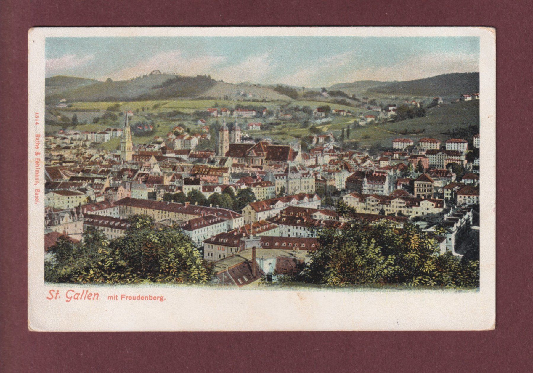 ST. GALLEN mit Freudenberg - 1907 (D'occasion) à Pully pour CHF 6 ...