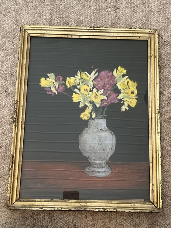 Blumenstillleben Pastell Maria La Roche gerahmt (Gebraucht) in Oberwil BL für CHF 150 – nur ...