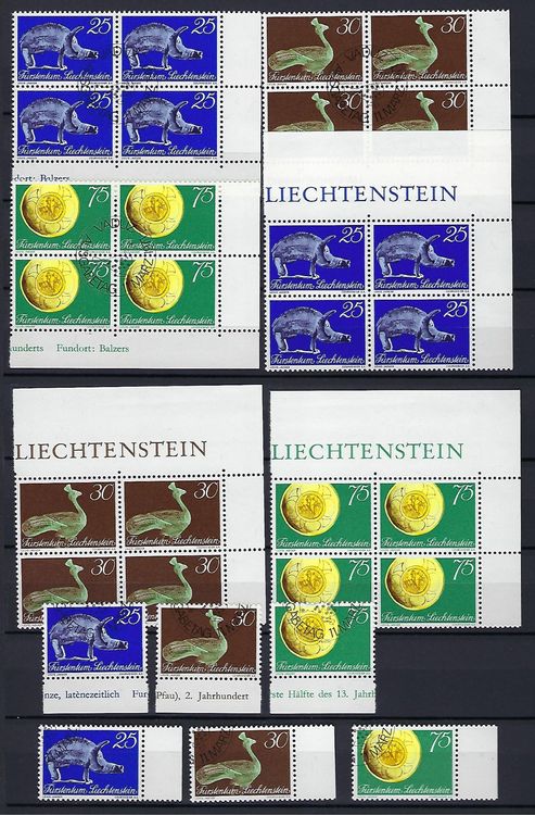 Block Serie 1971 Fürstentum Lichtenstein gest.+ postfrisch (Gebraucht) in Hitzkirch für CHF 1 ...