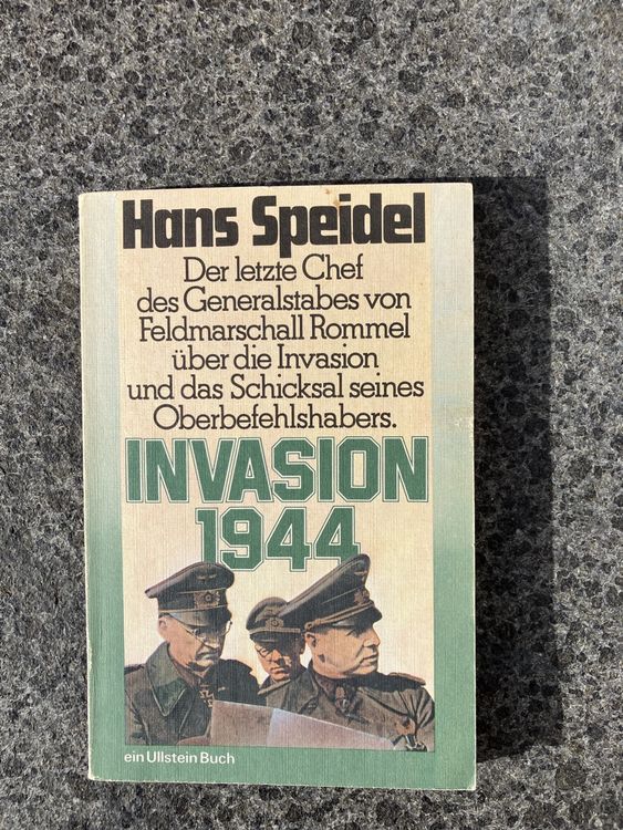 Invasion 1944 H.Speidel Weltkrieg Wehrmacht Rommel Marschal (D'occasion ...