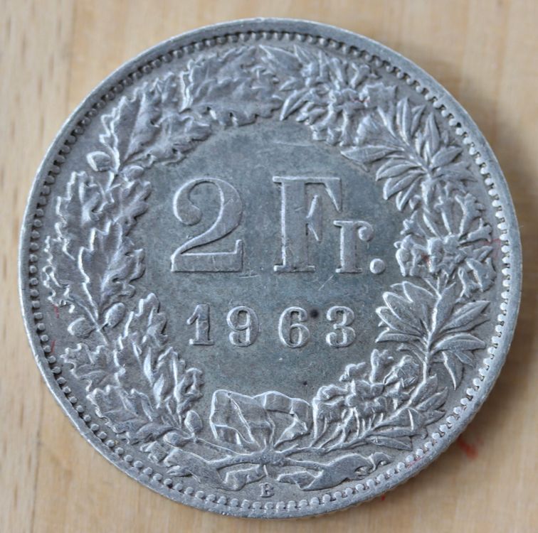 2 Franken 1963 (Gebraucht) in Rheinfelden für CHF 5 – mit Lieferung auf Ricardo kaufen
