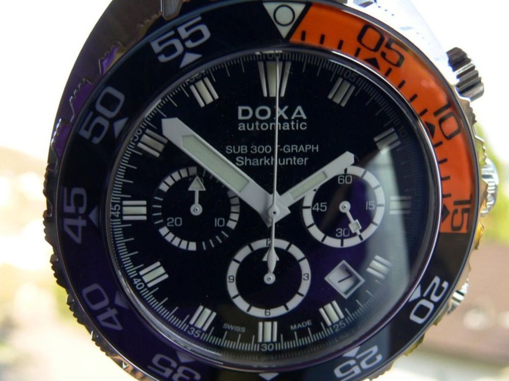 Doxa Sub 300 T-Graph Sharkhunter Diver-Chrono 877.10.101.10 (Neu ...
