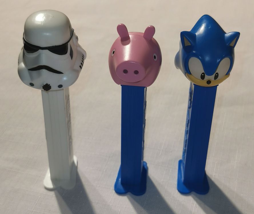 3 PEZ-Spender Star Wars, Peppa Pig & Sonic made in Hungary (Neu (gemäss ...