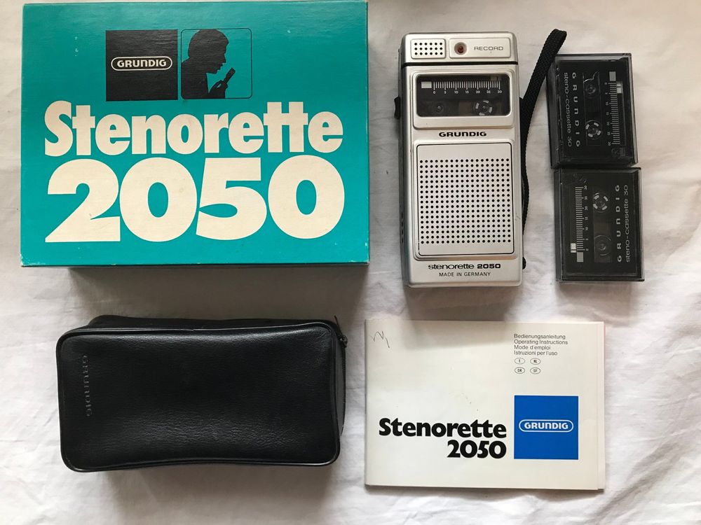 Grundig Stenorette 2050 Diktiergerät mit Tonband (Gebraucht) in ...