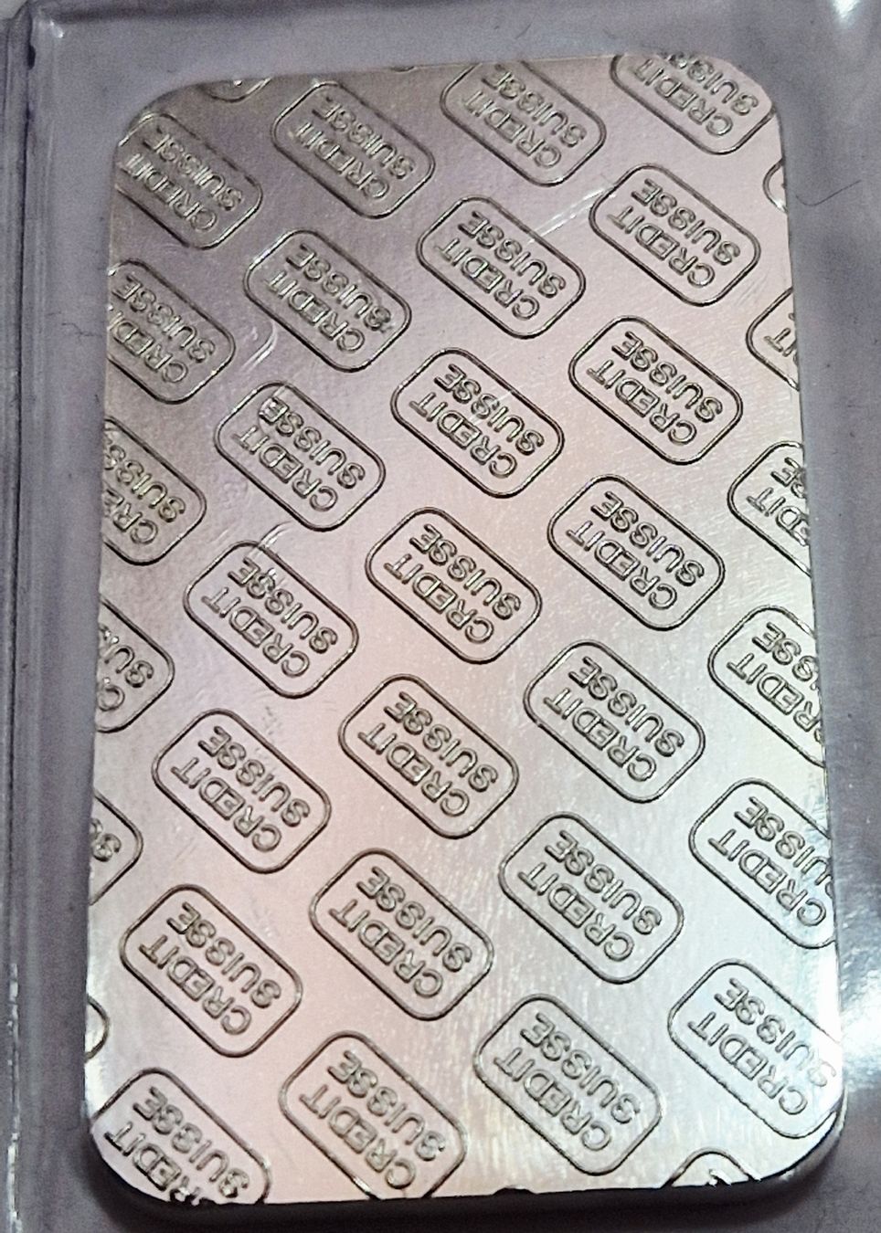 10 x 1 oz fine silver Credit Suisse lingot (Neu und originalverpackt ...