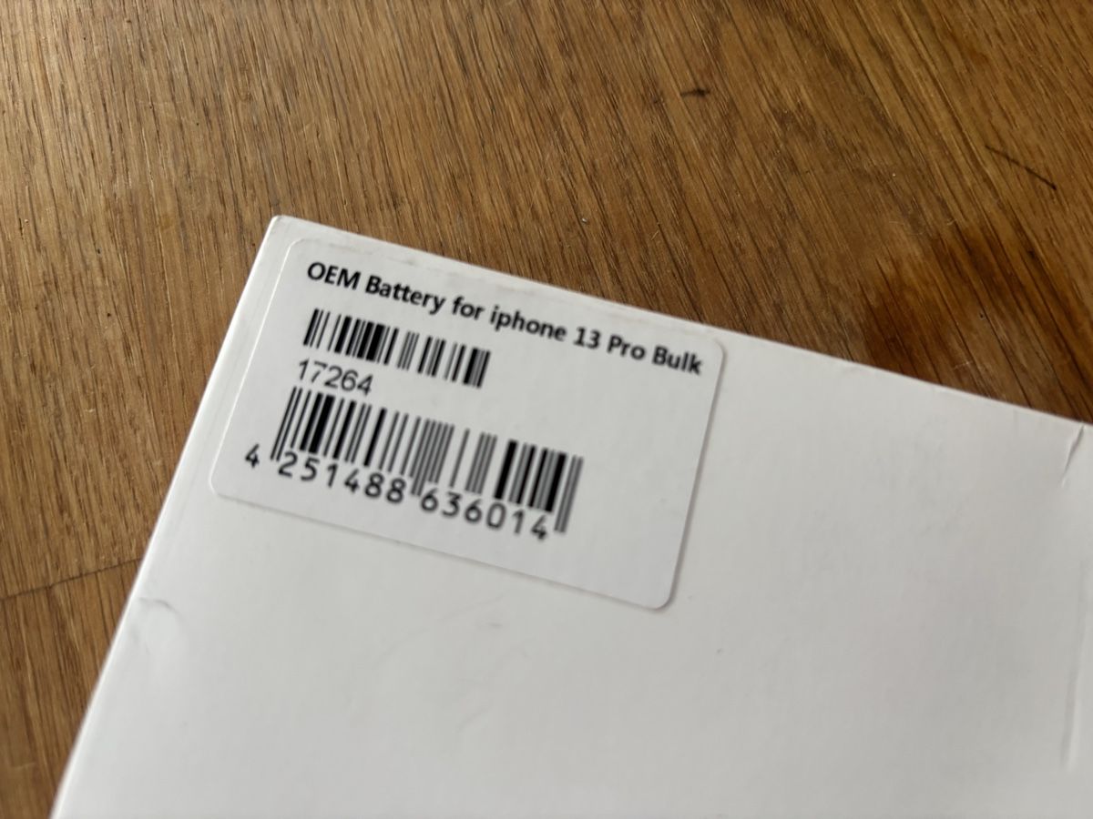 Batterie iPhone 13 Pro - Neuve (Neuf avec emballage d'origine) à ...