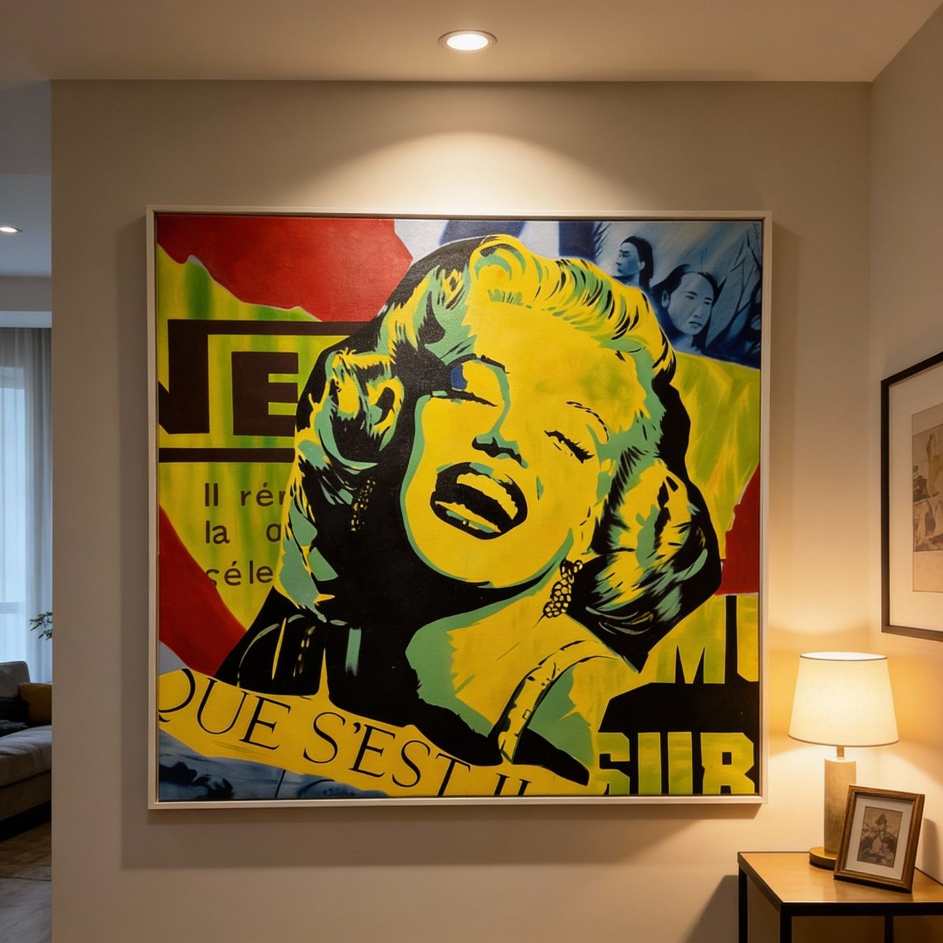 Pop-Art Kunstwerk Marilyn Monroe – 100 × 100 cm (Gebraucht) in ...