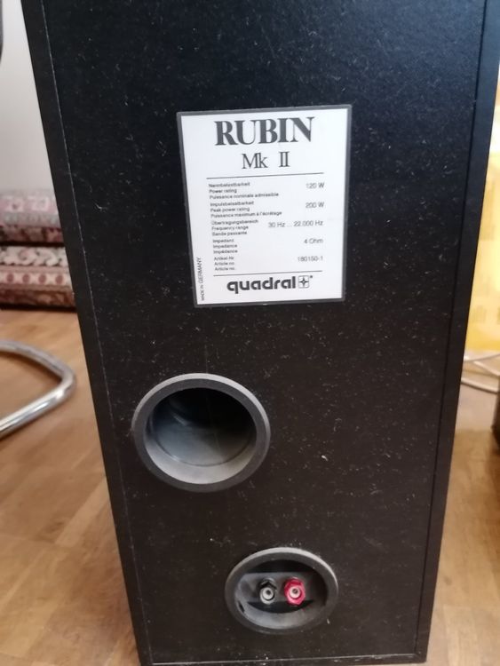 Quadral Rubin (Gebraucht) in Bergdietikon für CHF 37 – nur Abholung auf ...