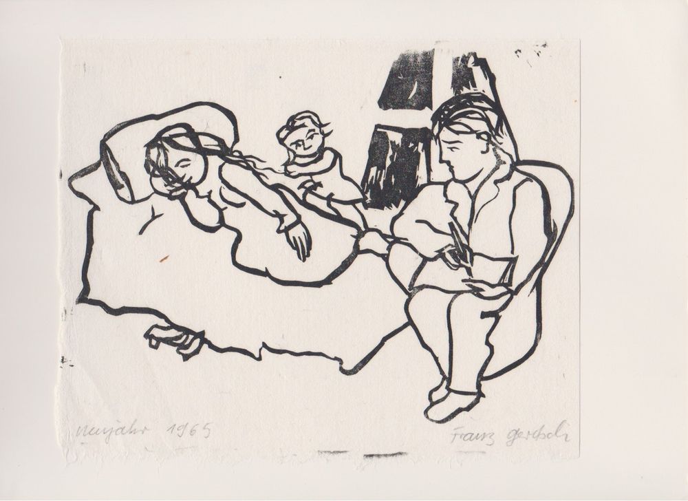 Franz Gertsch (1930 – 2022) Holzschnitt, handsigniert | Kaufen auf Ricardo