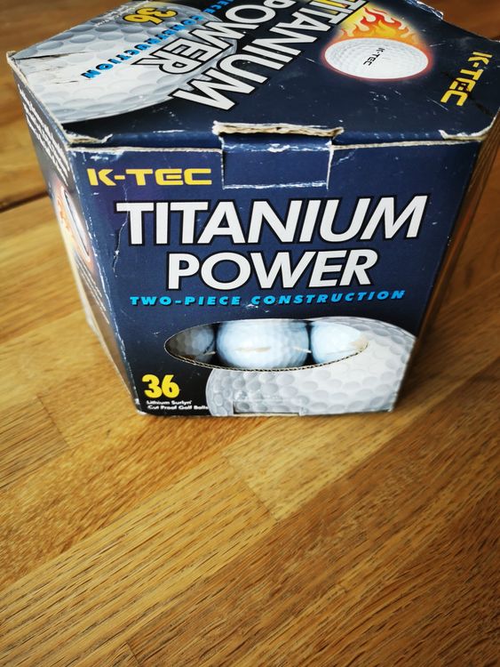 36 Golfbälle K-TEC GOLF TITANIUM POWER | Kaufen auf Ricardo