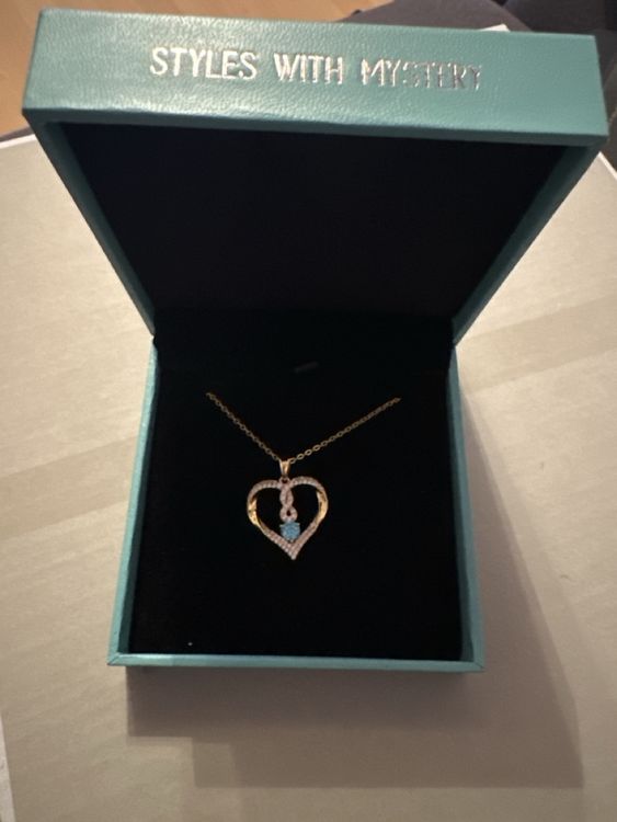 Goldene Herz Halskette Kette Damen, LOUISA SECRET Stein Dez (Neu (gemäss Beschreibung)) in Wangs ...