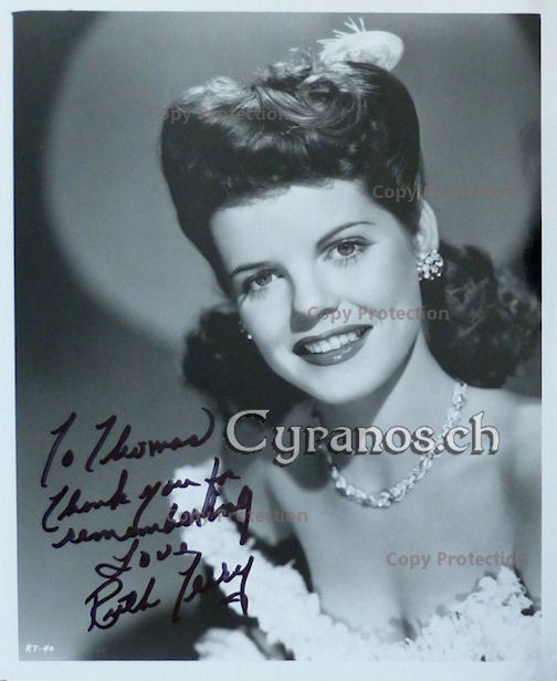 Ruth Terry (1920-2016) Schauspielerin - Autogramm (Gebraucht) in ...