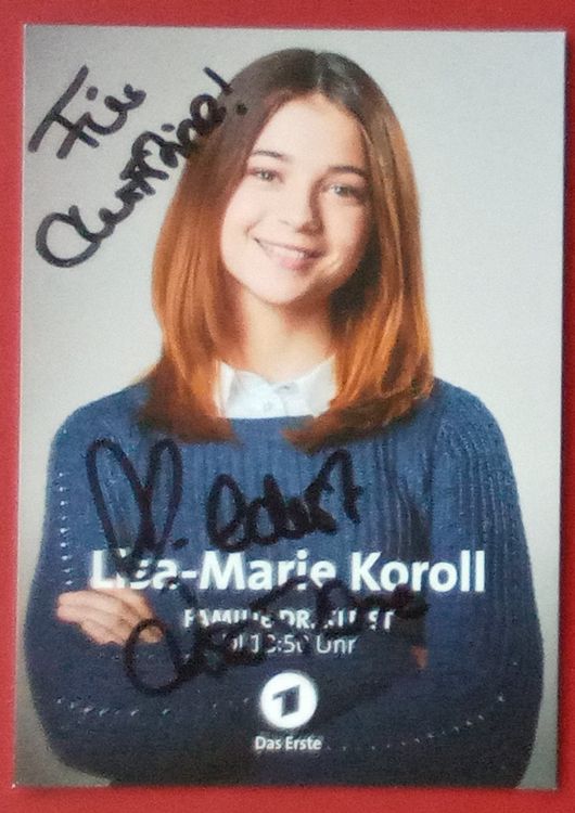 Lisa-Marie Koroll Autogramm signiert Fotopostkarte 10x15cm (Gebraucht ...