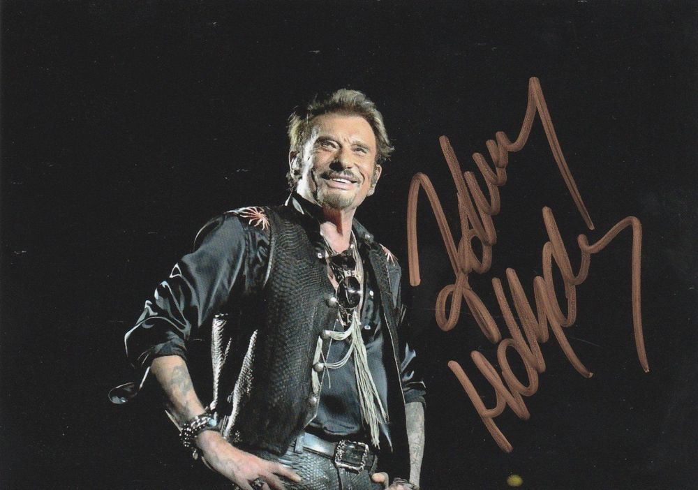 JOHNNY HALLYDAY / Autographe Original. | Kaufen auf Ricardo