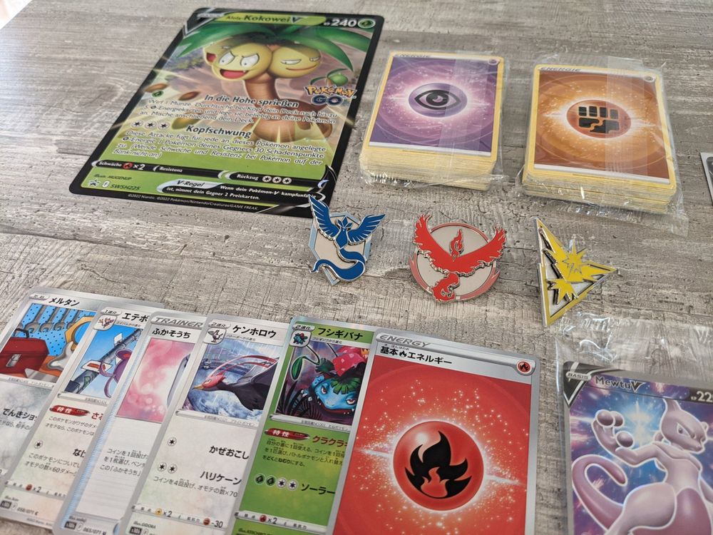 Pokémon GO Karten Sammlung XXL mit Mewtu VStar, Glurak, uvm (Neu ...