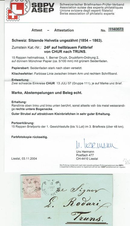 STRUBEL 15RP(24F/B1m) >TRUNS von CHUR | Kaufen auf Ricardo