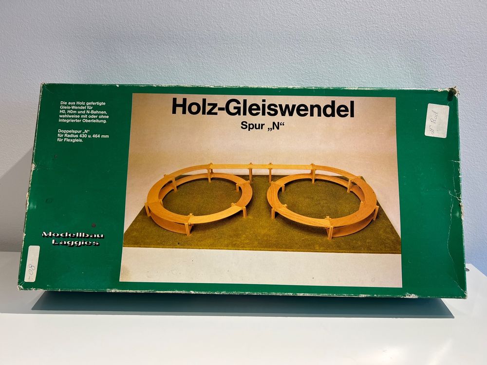 MODELLBAU LAGGIES 30/4346 N Holz-Gleiswendel Bausatz NEU OVP | Kaufen ...
