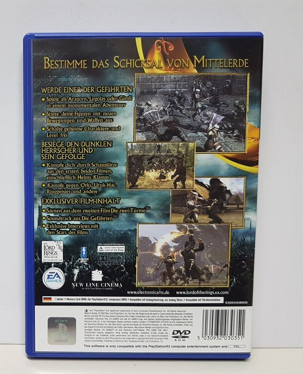 Der Herr der Ringe die zwei Türme PS2 (Gebraucht) in für CHF 9.8 – mit ...