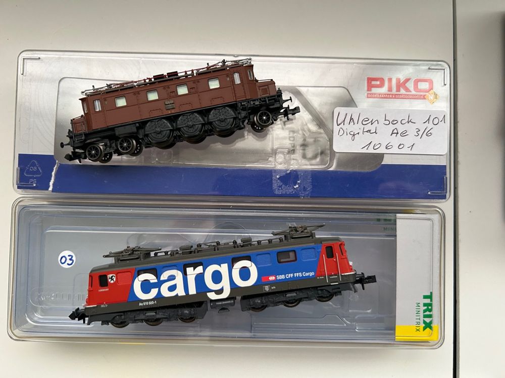 1 x Piko Ae 3/6 Digital und 1 x Trix Cargo Ae 610 500-1 SBB | Kaufen ...
