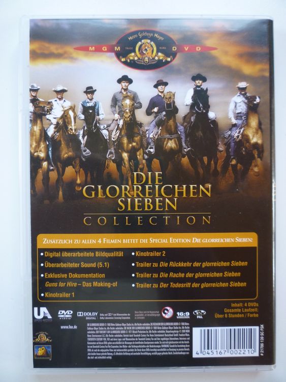 4x Die glorreichen sieben Klassiker Steve McQueen, J. Coburn | Kaufen auf Ricardo