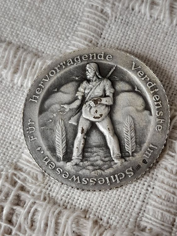 Silber 925 Medaille für hervorrag. Verd.im Schiesswesen 1944 | Kaufen ...