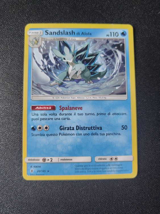 Sandslash Alola 20/145 Pokémon SM Guardians Rising 2017 IT (Gebraucht ...