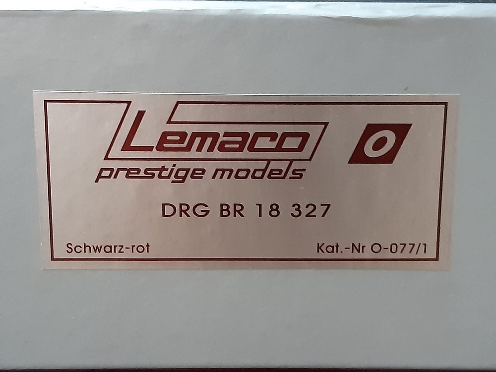 Spur 0, LEMACO DRG BR 18 327, schwarz-rot (Neu und originalverpackt) in ...