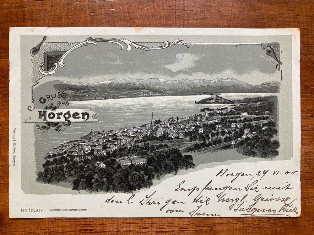 Alte Postkarte Horgen am Zürichsee, 1900 | Kaufen auf Ricardo
