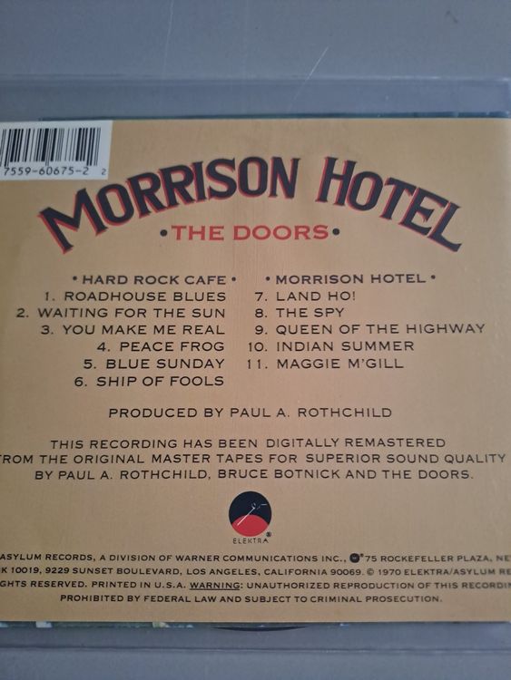 CD The Doors Morrison Hotel | Kaufen auf Ricardo
