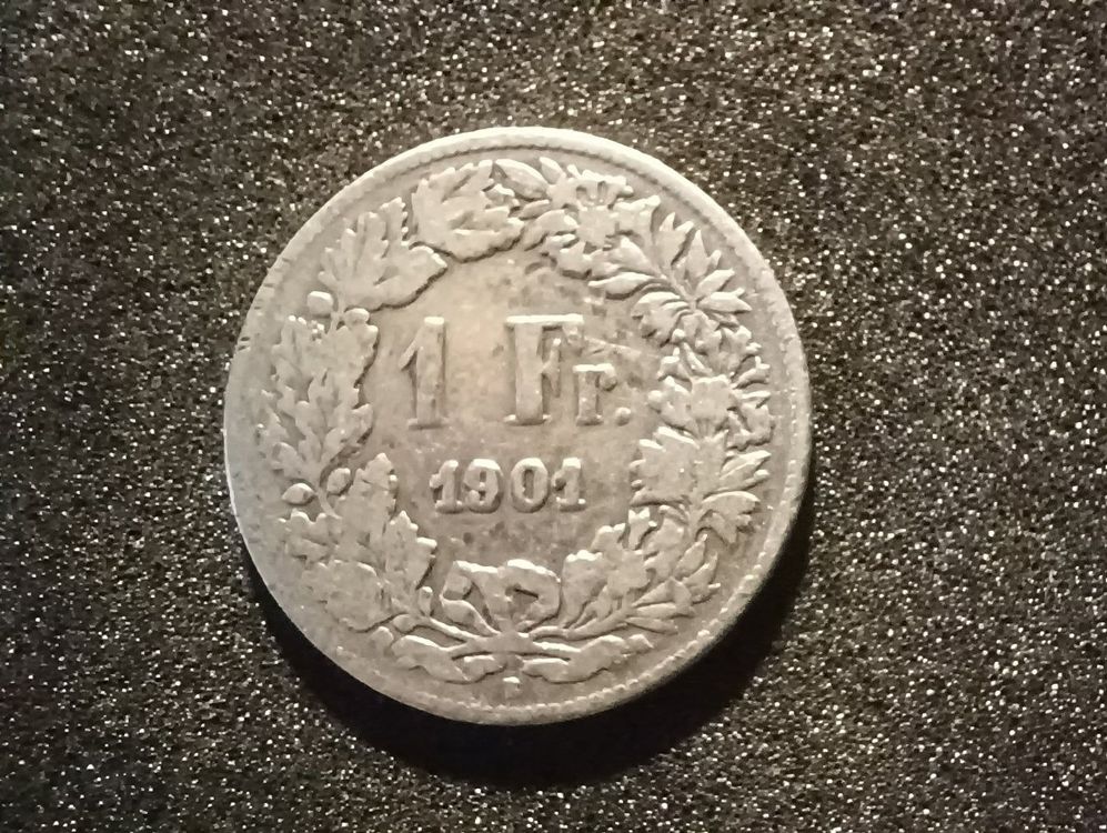 Münze 1 Franken Silber 1901 (Gebraucht) in Thun für CHF 3 – mit Lieferung auf Ricardo kaufen