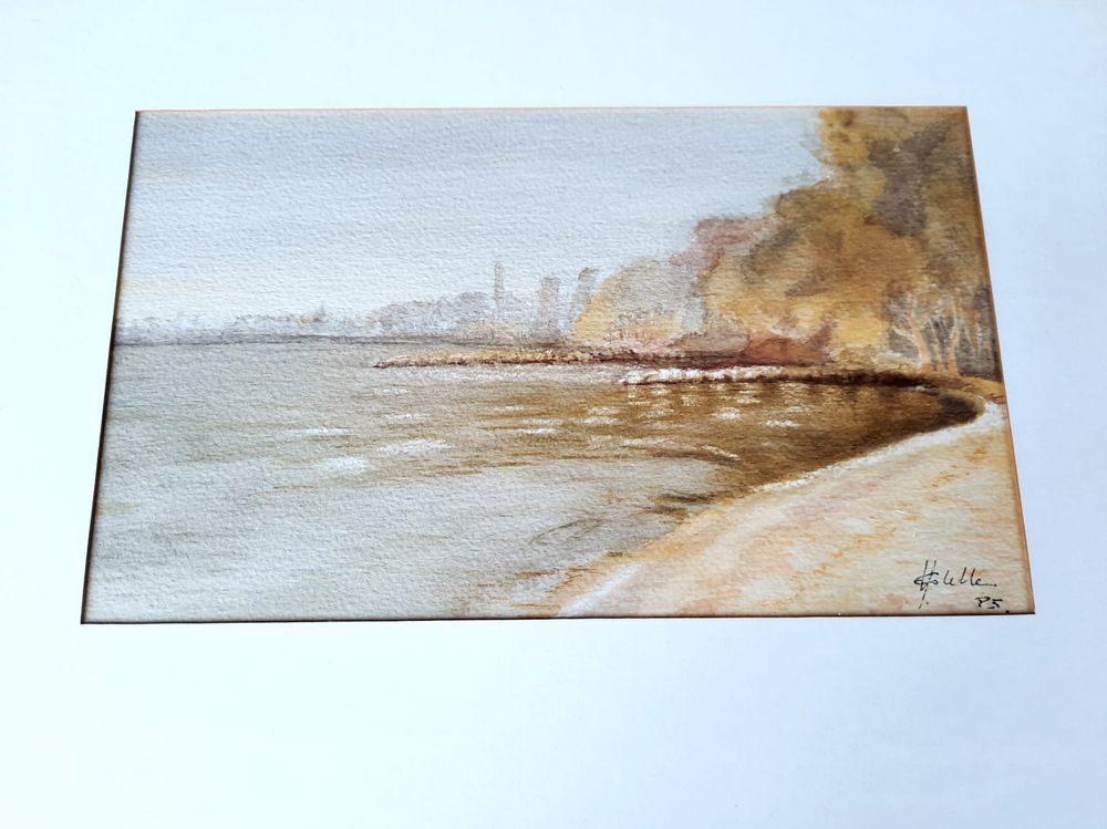 Superbe Aquarelle sur.papier signée | Kaufen auf Ricardo